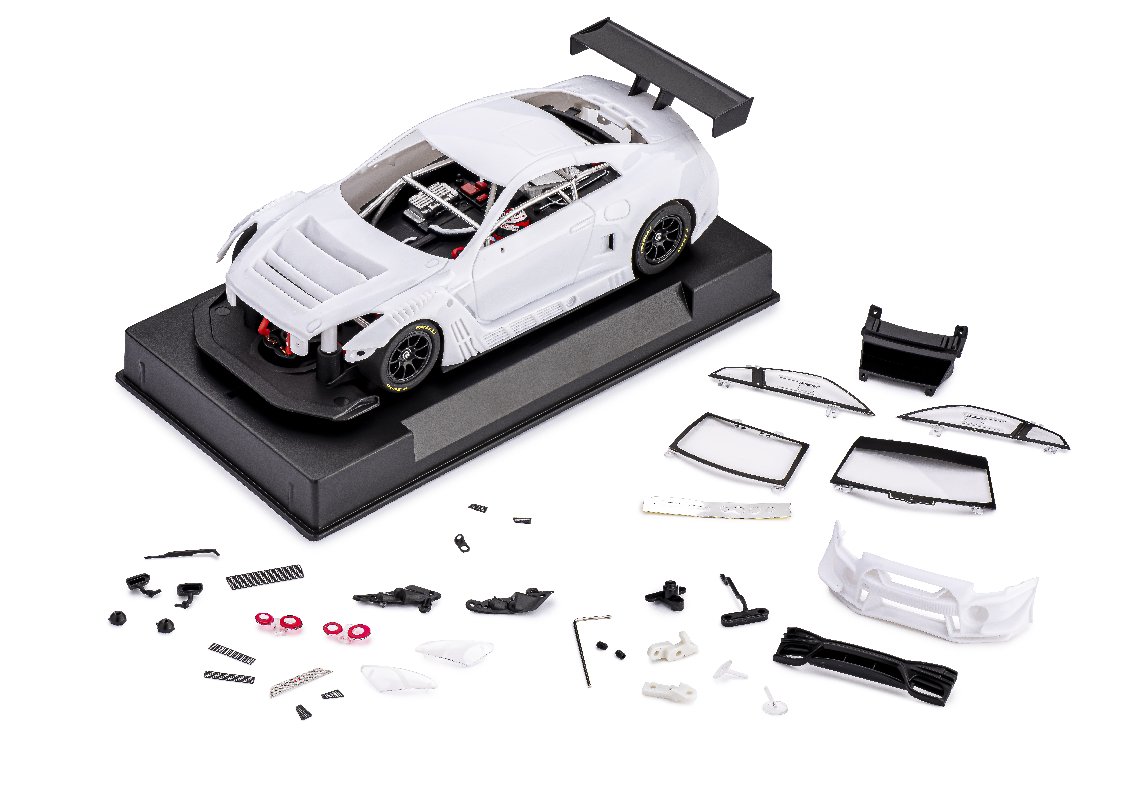 Nissan GT-R NISMO GT3 White Kit with prepainted and preassembled parts ...