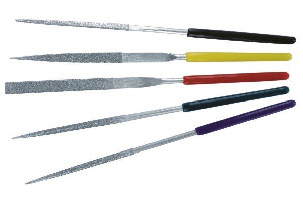 5PC DIAMOND FILE SET 100MM - Reservedele/Tuning/Værktøj - Racerbaneshoppen.dk